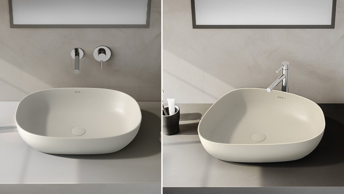 Vitra Creates Re-Ceramic Washbasin from 100% Recycled Material