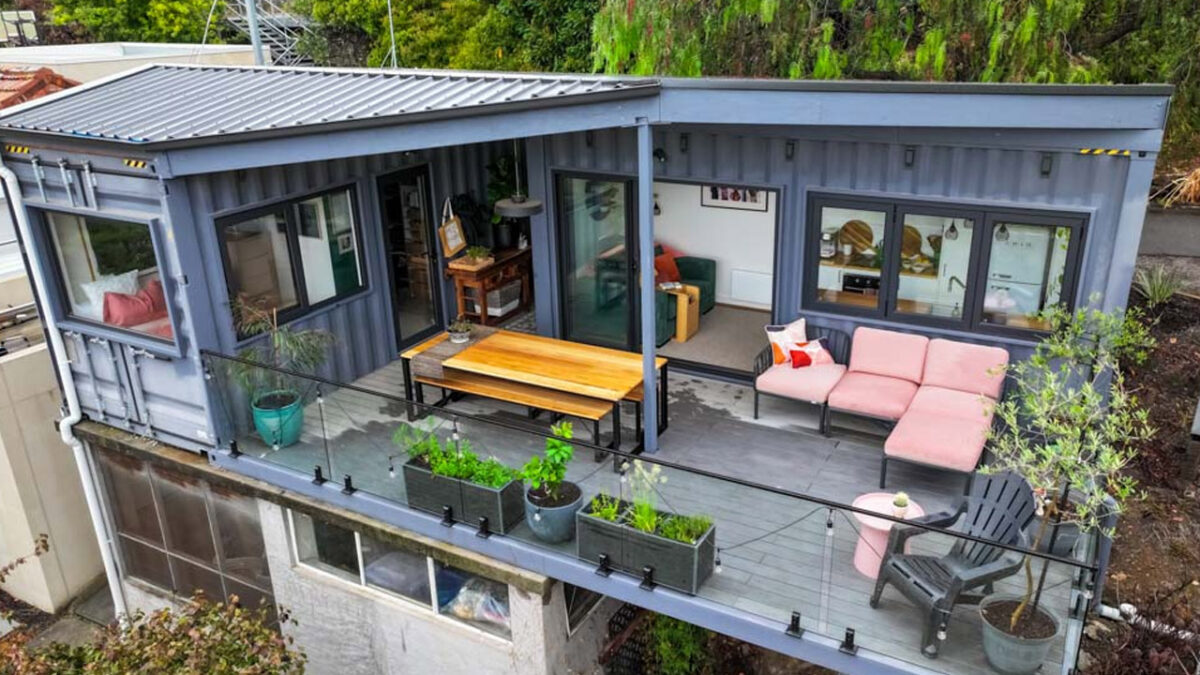 This Tasmanian Shipping Container Home has Expansive Deck