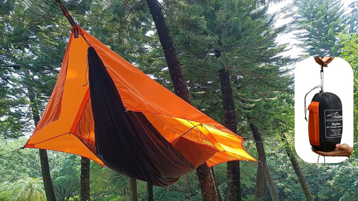 SkyNest Hammock Tent Makes Outdoor Camping Versatile