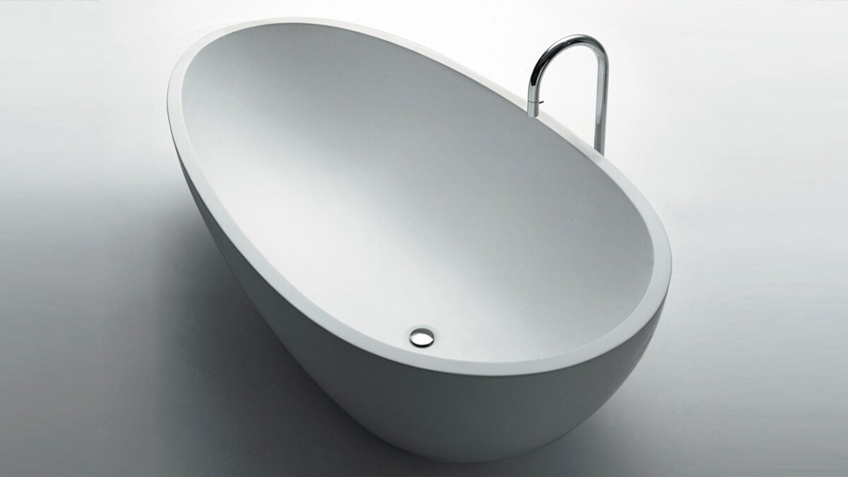 Agape Spoon XL Bathtub Mimics Natural Stone Perfectly