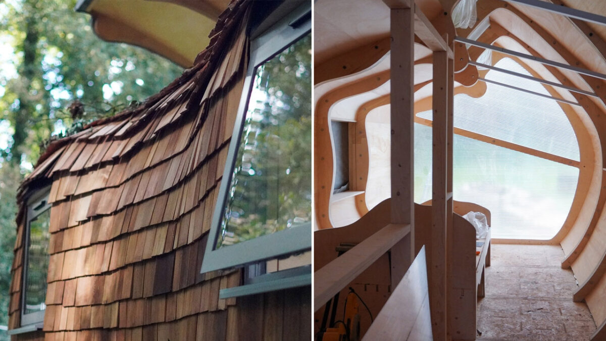 Off-Grid Monocoque Tiny House Takes Shape From WWII Planes