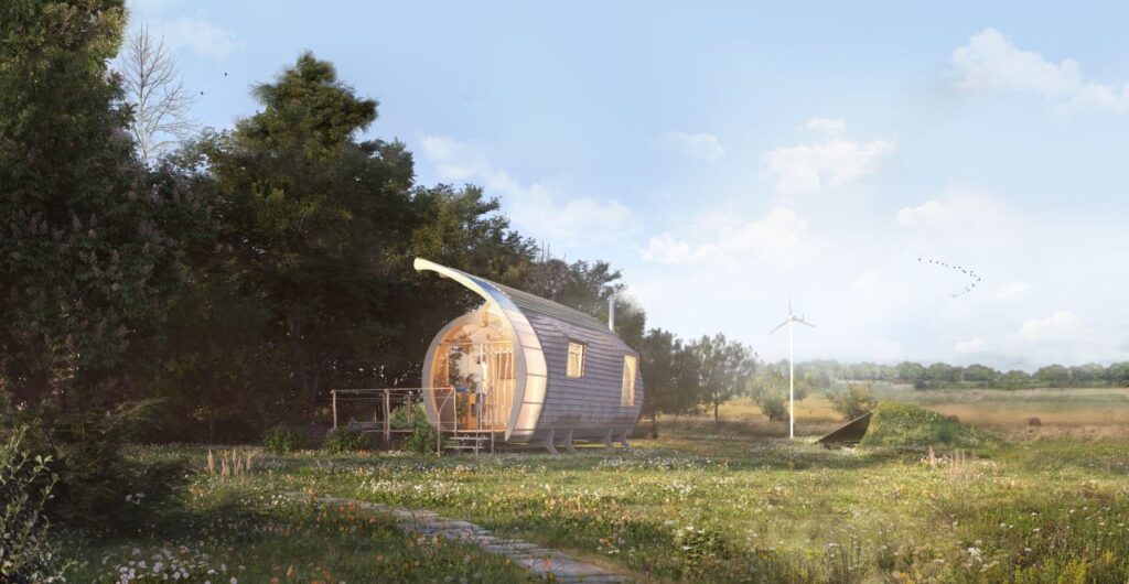 Off-Grid Monocoque Tiny House Takes Shape From WWII Planes