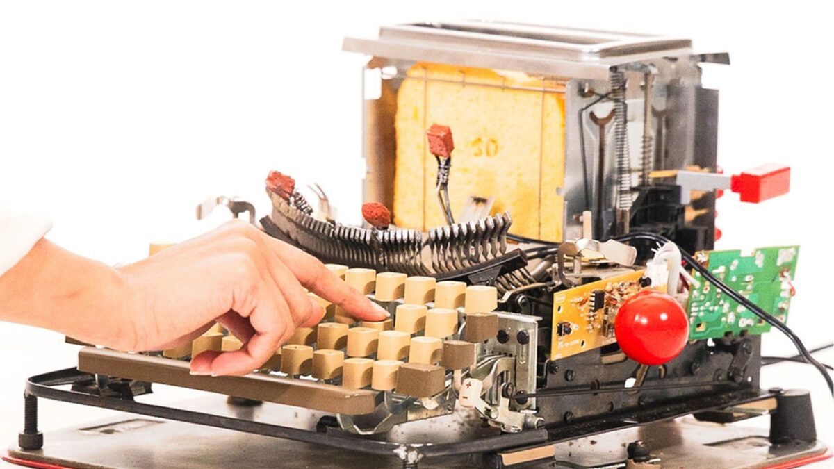 Toaster Typewriter Burns Letters Onto Bread for Breakfast