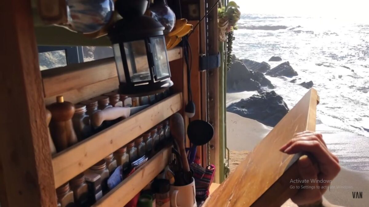 Couple Custom-Builds Treehouse Bus as Full-Time Home