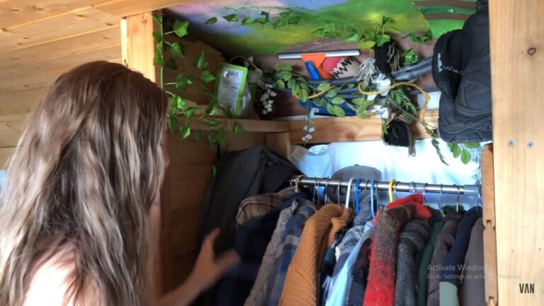 Couple Custom-Builds Treehouse Bus as Full-Time Home