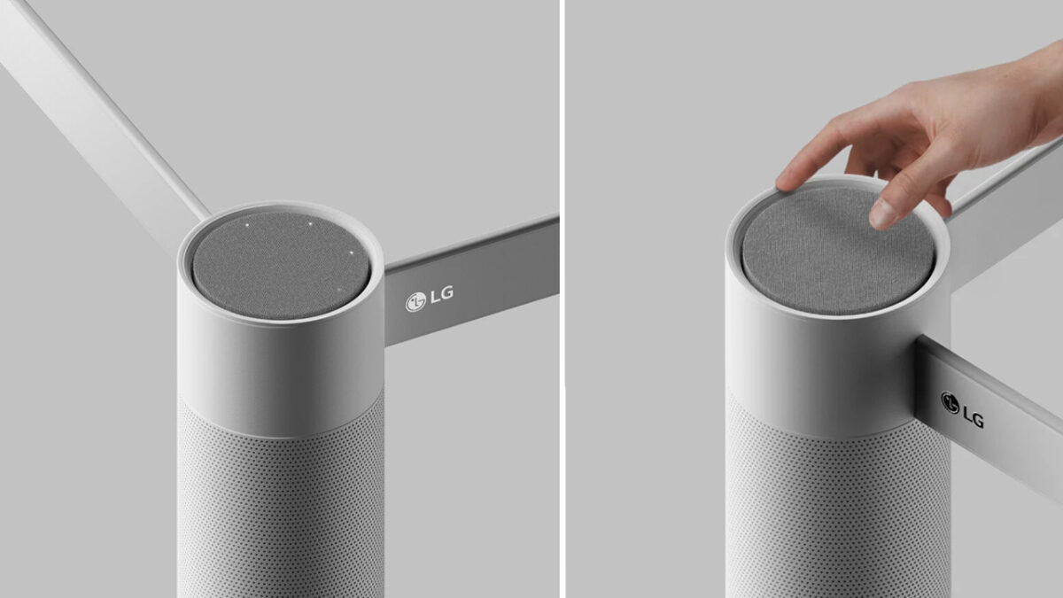 LG Verre Coffee Table Conceals Home Audio System in Its Legs