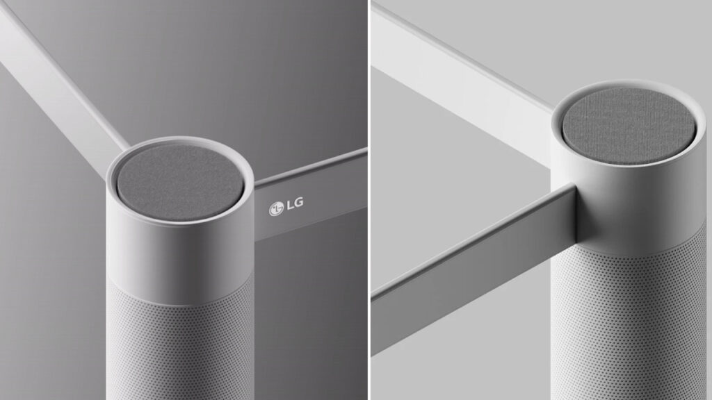 LG Verre Coffee Table Conceals Home Audio System in Its Legs