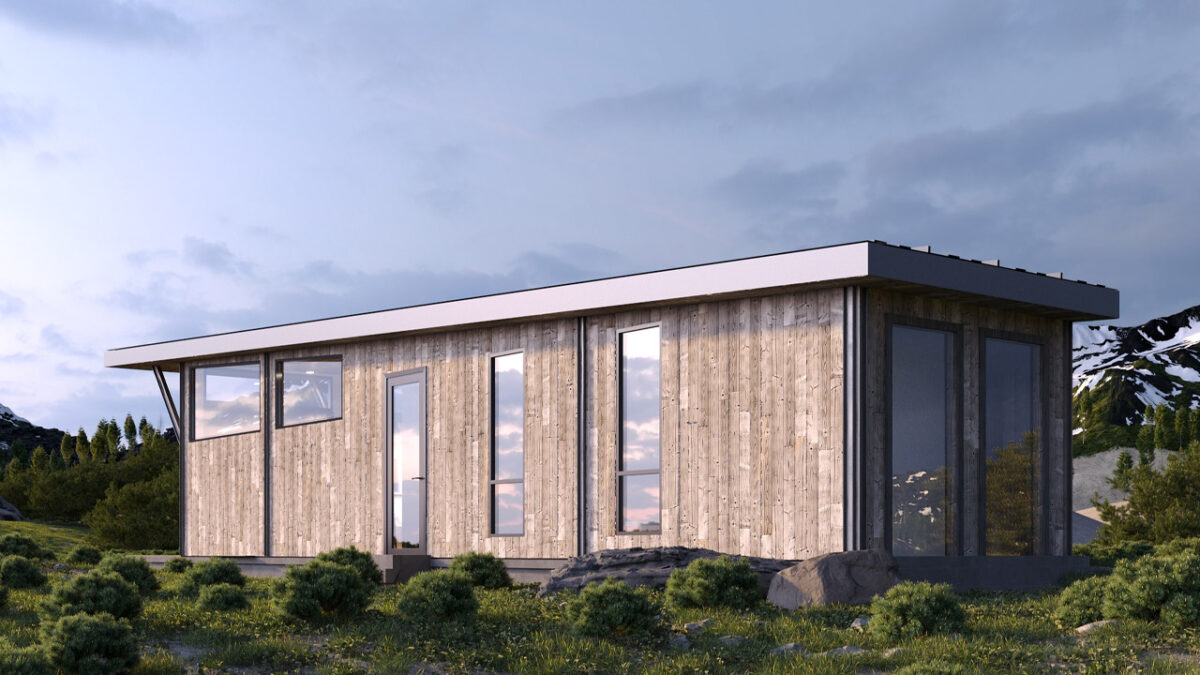 Wedge Tiny House is Made From Reused Snow Fences