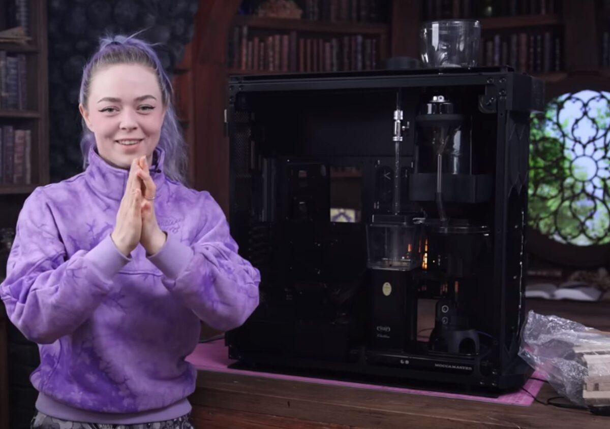 Couple Custom-Builds PC That Doubles as Coffee Machine