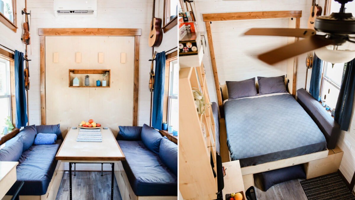 Modern Farmhouse Tiny House Cottage Vibe With Wood Accents