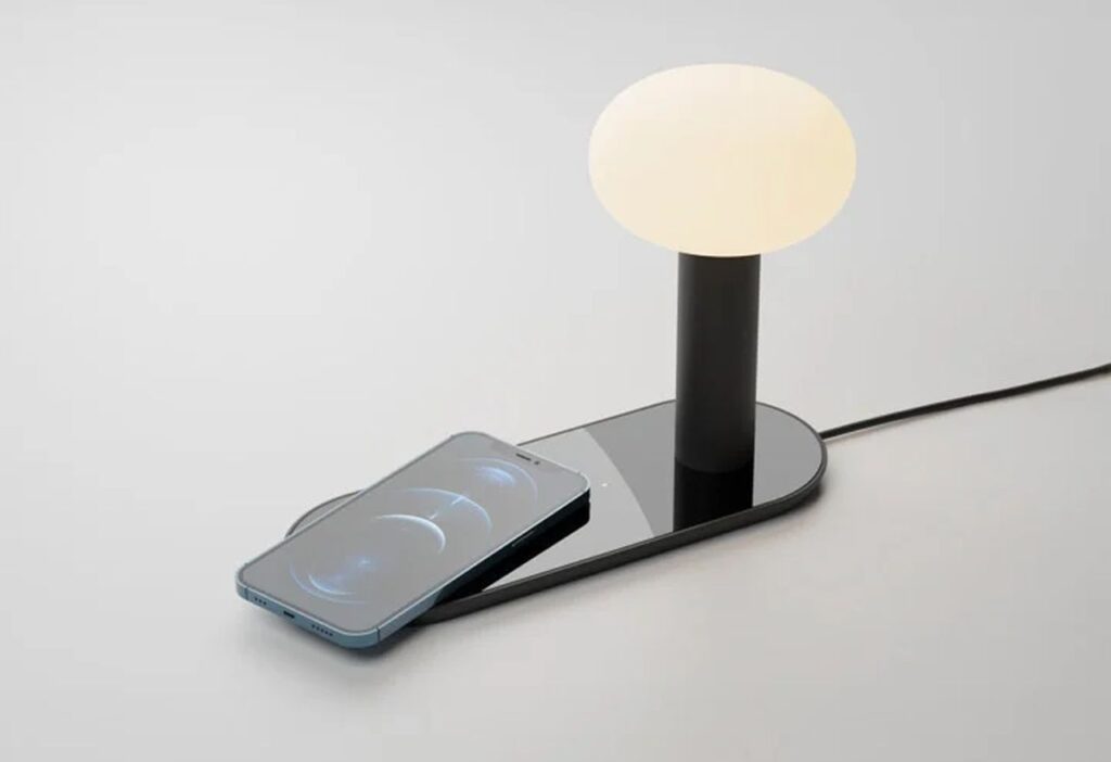 The Combi Table Lamp Combines Lighting With Wireless Charging