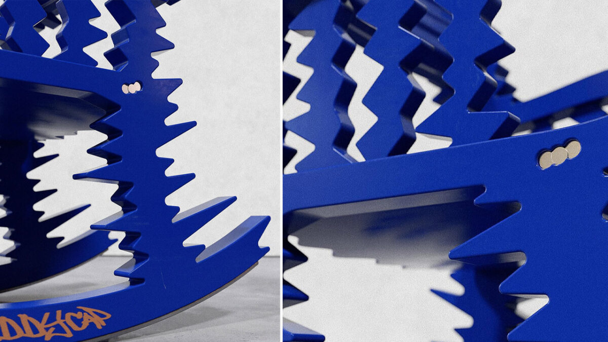 Fast Rocking Chair With Motion-Blur Design Creates Dynamic Optical Illusion