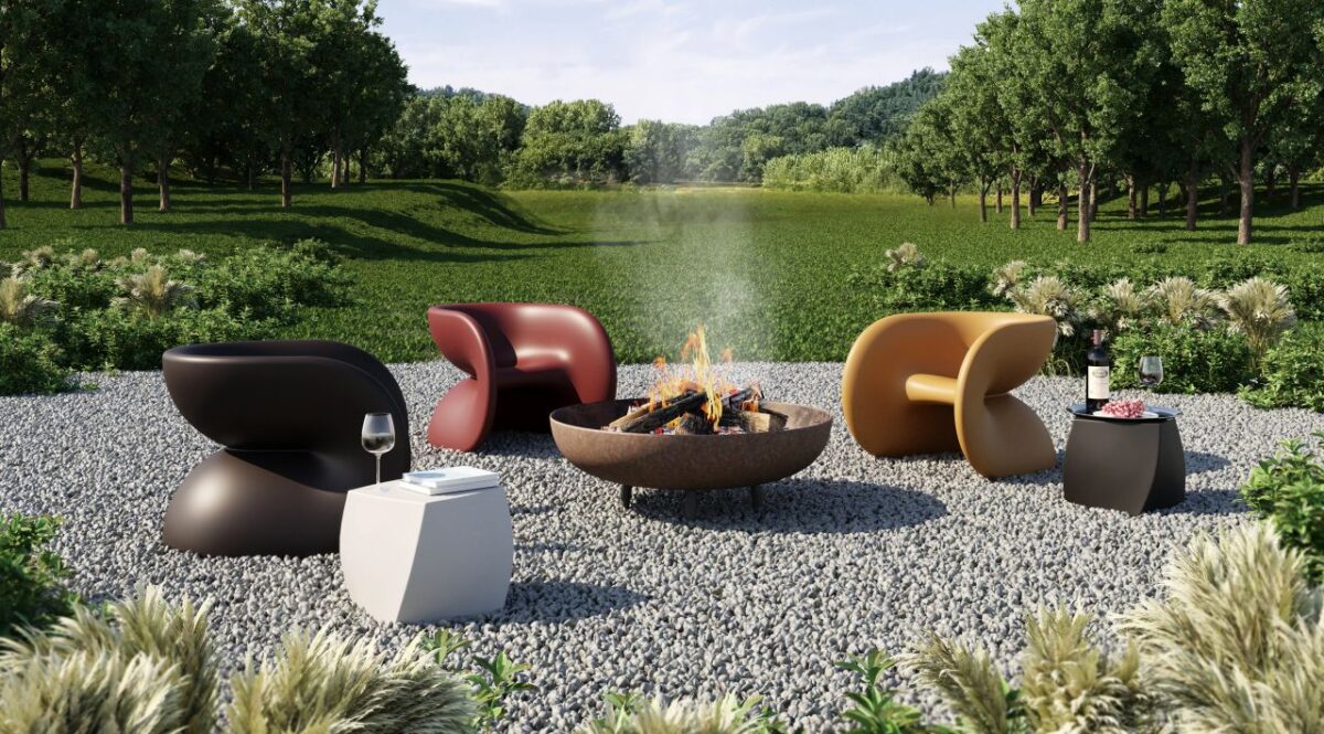 Fortune Chair Takes Pinched Circle Shape From Fortune Cookies