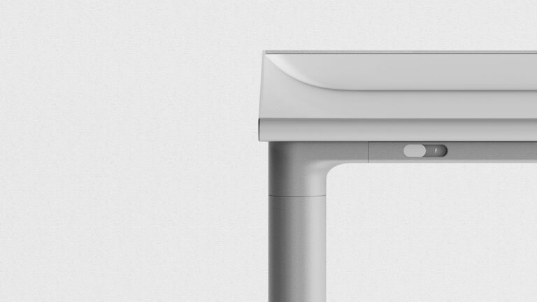 Mindset Smart Computer Desk has Rollable OLED Screen, Built-in Speakers