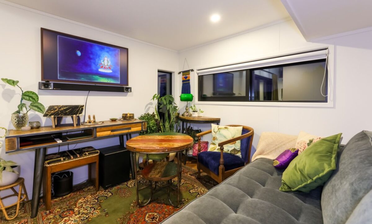 Nilamani's Tiny House is Zen Dwelling With Large Deck, Plants