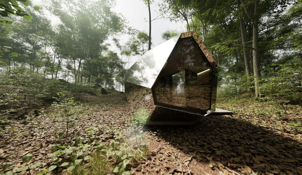 Invisible PEBL Grand Cabin Blends Seamlessly With Nature