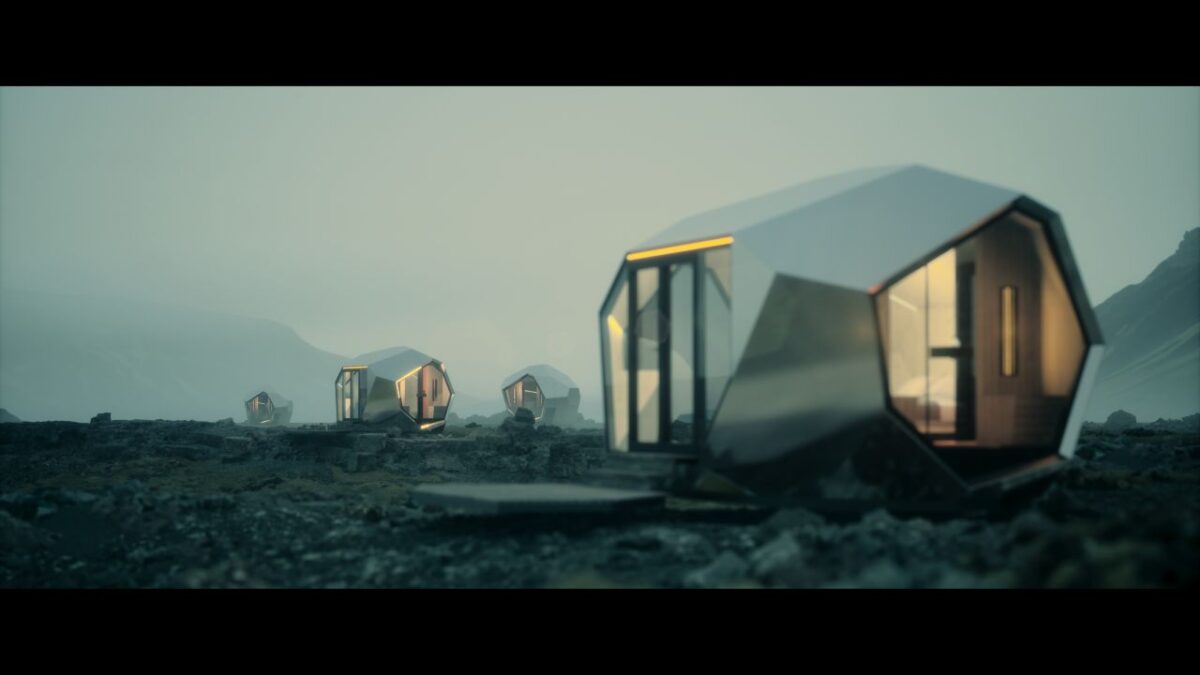 Invisible PEBL Grand Cabin Blends Seamlessly With Nature