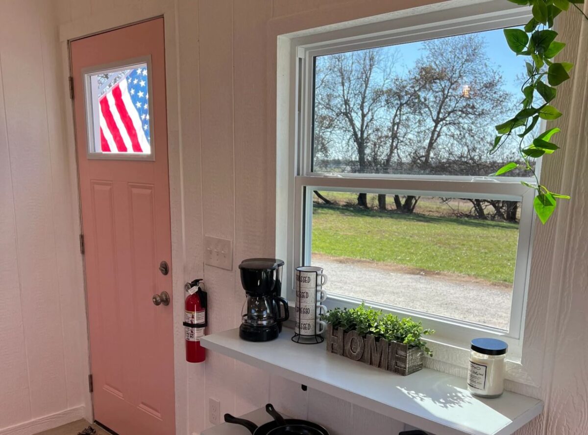 This Old-School Tiny House Features Bedroom With Storage Loft