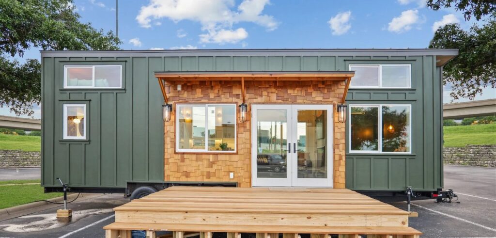 30ft Custom Tiny House Packs Colorful Punch With Two Bedrooms