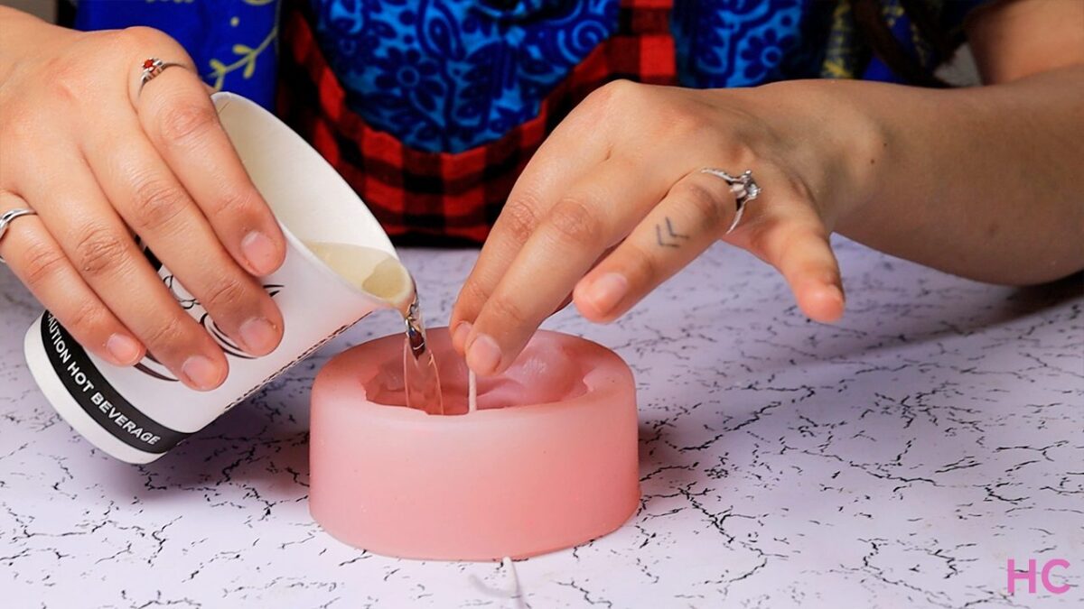 How to Make Beautiful Peony Candle at Home for Under $10