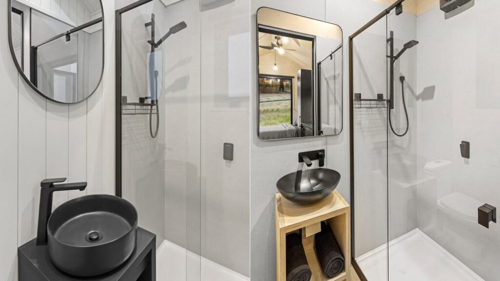 Freedom Tiny House Features Oversized Windows and a Skylight