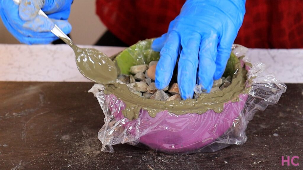 How to Make Concrete Planter Using Plastic Bowls for Under $15