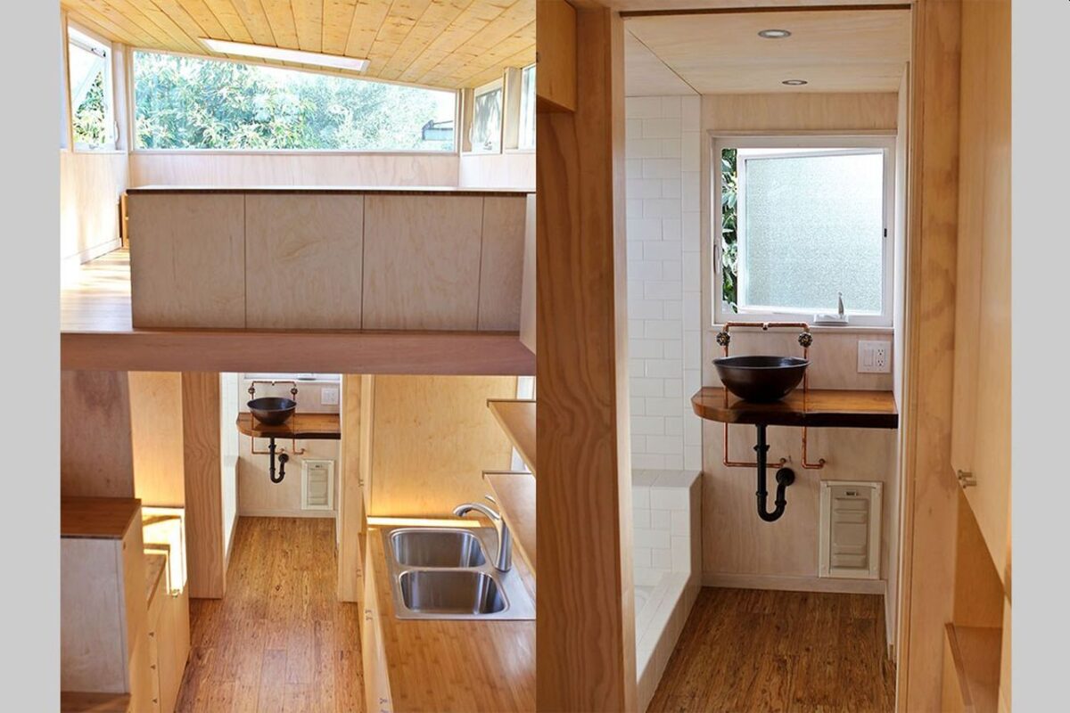 Light Haus Tiny House Features Two Separate Office Spaces