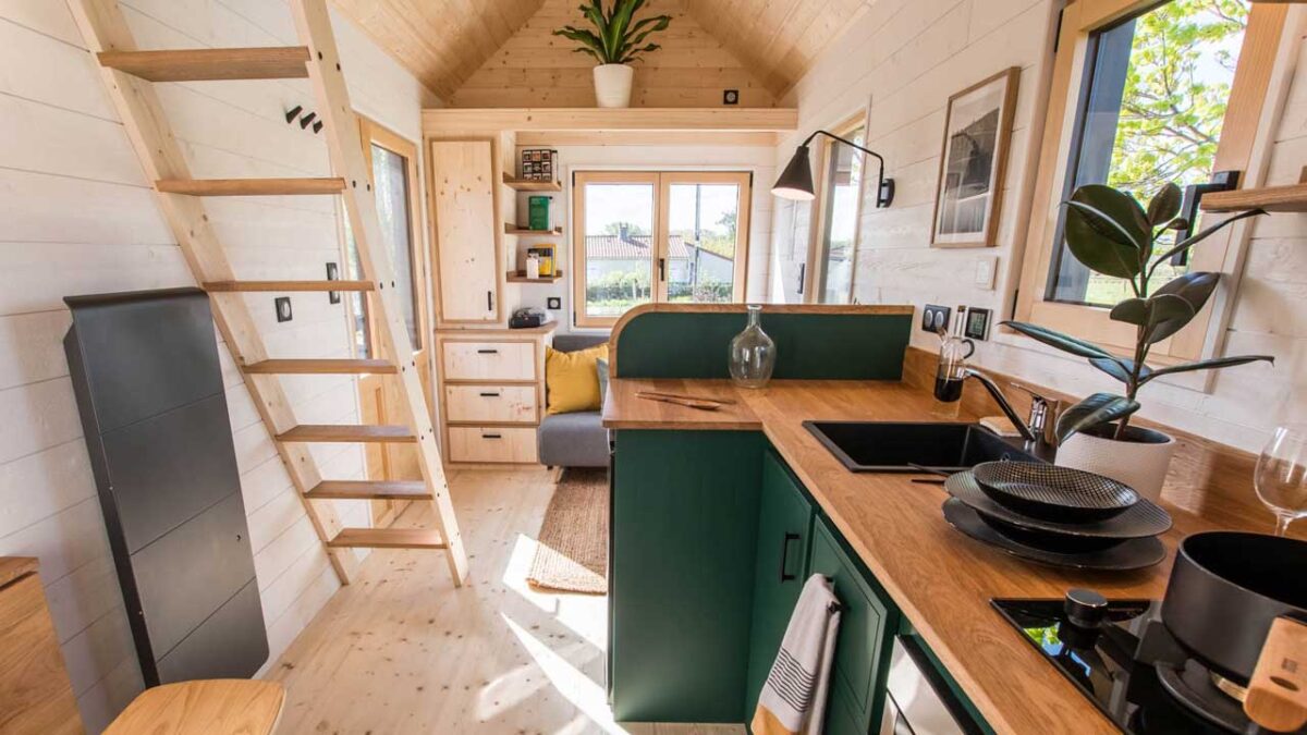 Midgard Tiny House Sleeps Four in Surprisingly Spacious Interior
