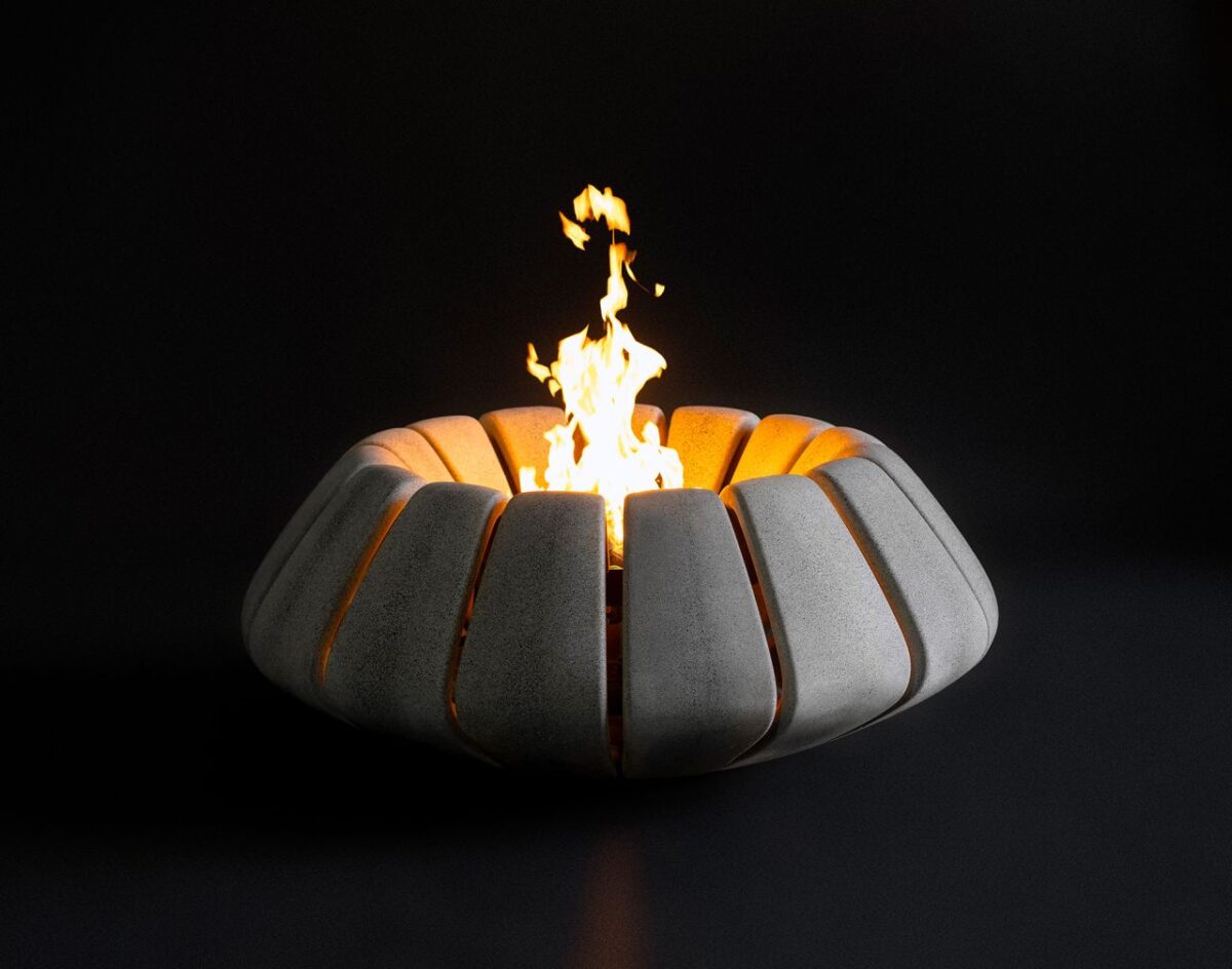 Award-Winning Modular Sunflower Fire Pit is Designed to Impress