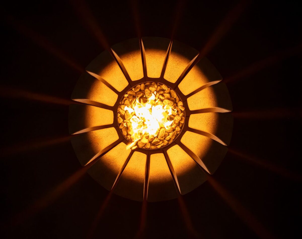 Award-Winning Modular Sunflower Fire Pit is Designed to Impress