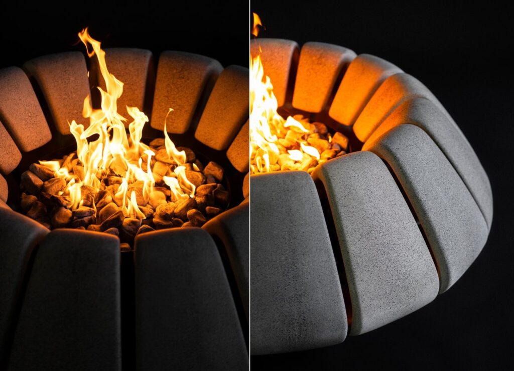 Award-Winning Modular Sunflower Fire Pit is Designed to Impress