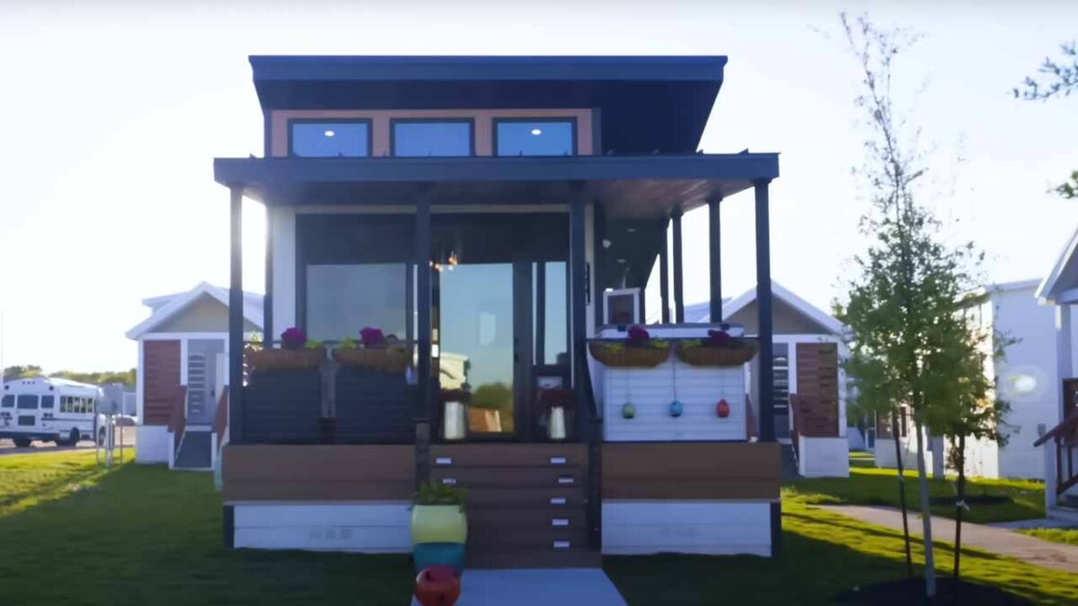 Badlands Tiny House is Custom Designed With Hidden Bedroom