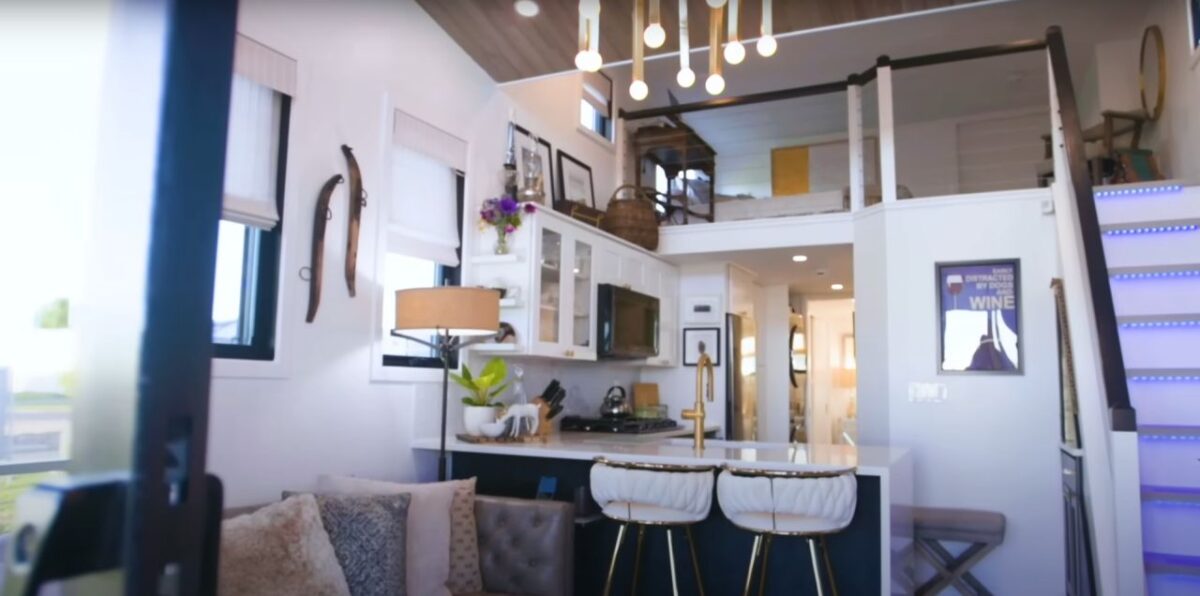 Badlands Tiny House is Custom Designed With Hidden Bedroom