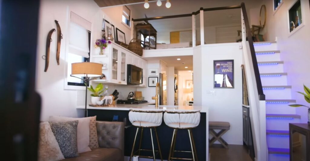 Badlands Tiny House is Custom Designed With Hidden Bedroom