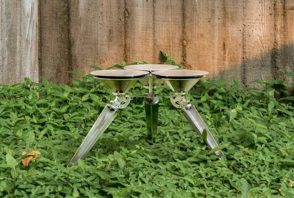 Chul-02 Cone Steel Stool is Inspired by Peg Landscape Lighting
