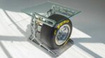 Formula One Car Wheel Turned into a Coffee Table