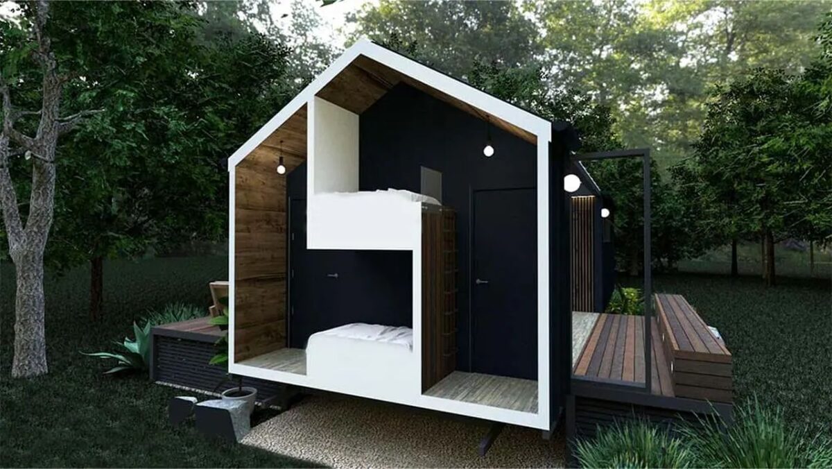 Hamilton 13000 Tiny House has Living Room That Transforms Into Patio