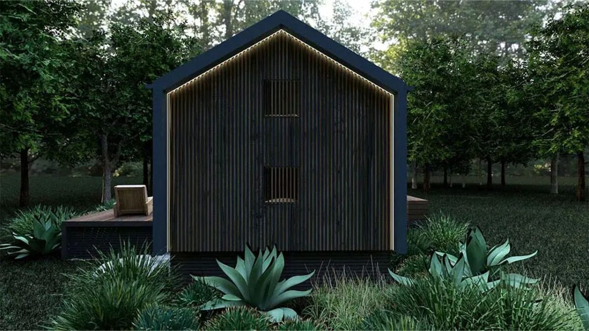 Hamilton 13000 Tiny House has Living Room That Transforms Into Patio