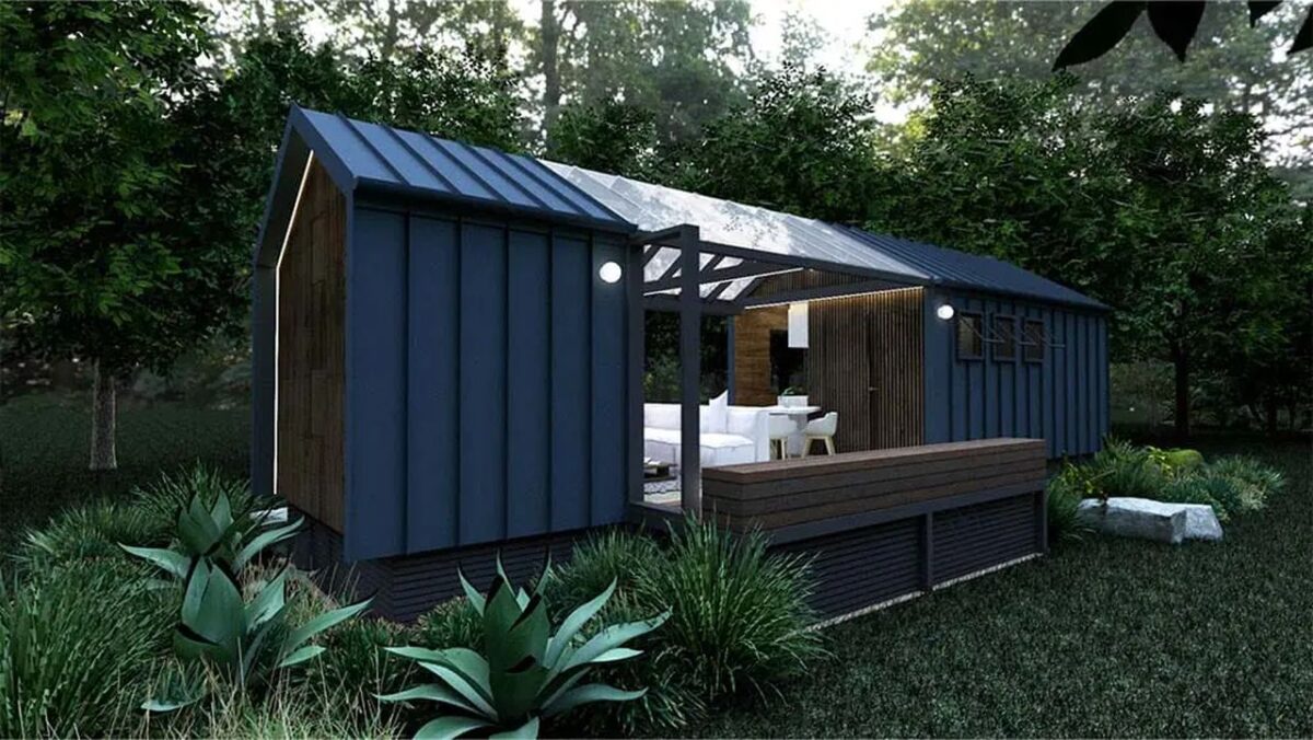 Hamilton 13000 Tiny House has Living Room That Transforms Into Patio