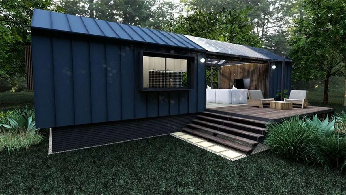 Hamilton 13000 Tiny House has Living Room That Transforms Into Patio