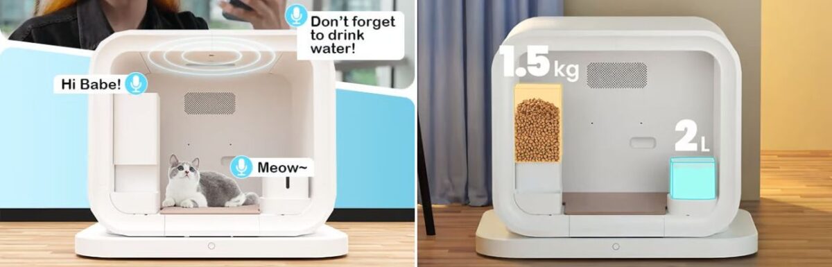 Hommew Smart Pet House Monitors Pet's Comfort and Health