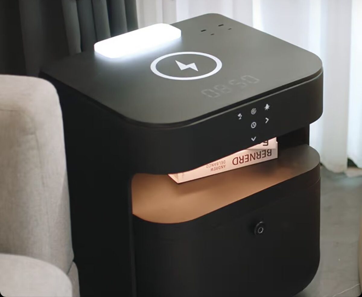Multifunctional NiteEase Smart Bedside Table is for Tiny Bedrooms
