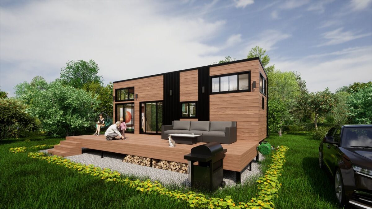 Nova Tiny House Cleverly Utilizes Space to Sleep Six People