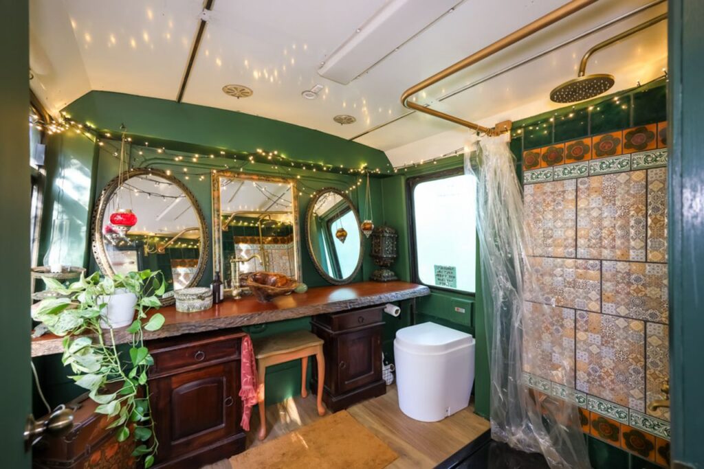 Artist Turns Mercedes Bus Into Enchanting Home on Wheels