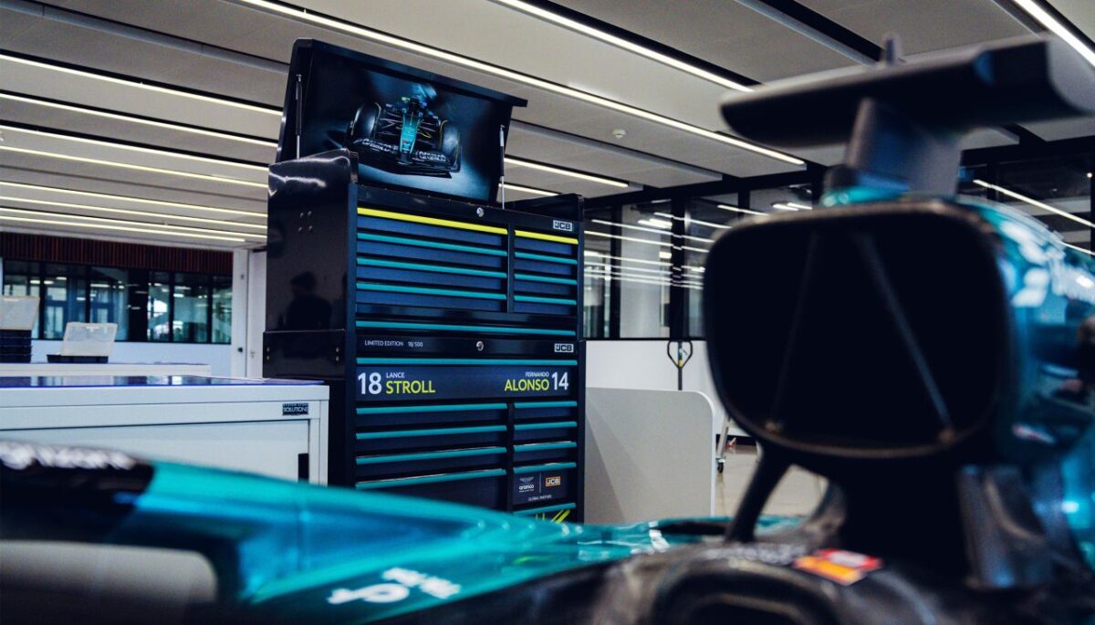 Aston Martin and JCB Launch Limited-Edition Roller Tools Cabinet