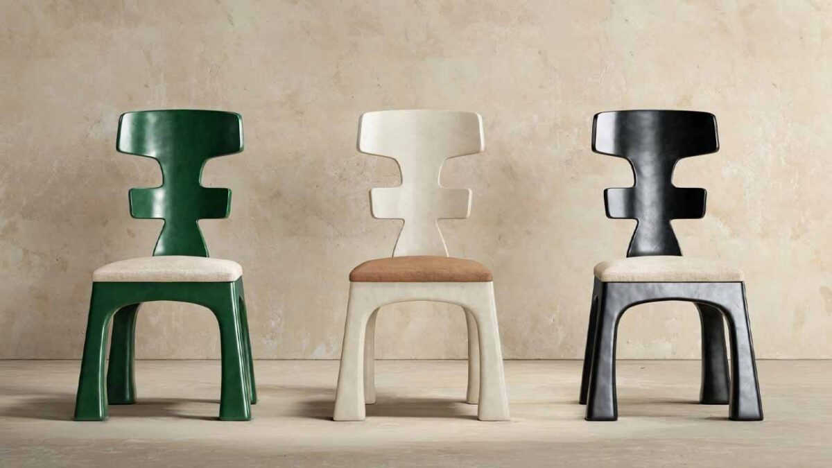 Aguirre's Nature-Inspired Samba Dining Chair has Distinct Backrest