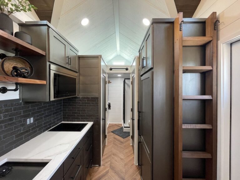 Sancho Lodge Tiny House Features Fridge Disguised as Cabinet