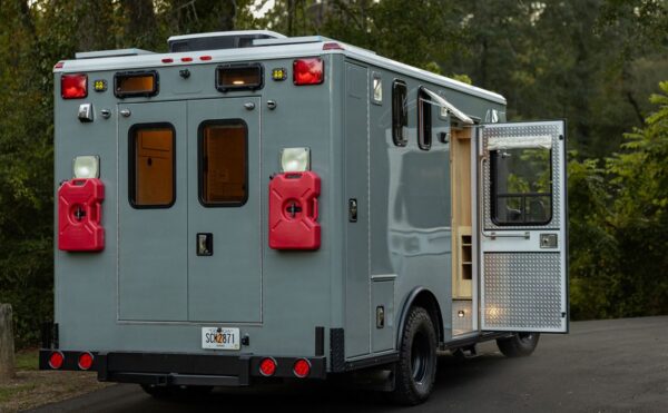 Ambulance RV Fits Apartment Luxuries Including Shower, Laundry