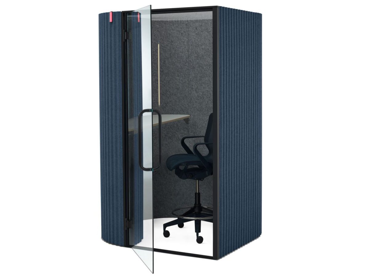 Herman Miller Bay Work Pod Creates Focused Workspace in Office