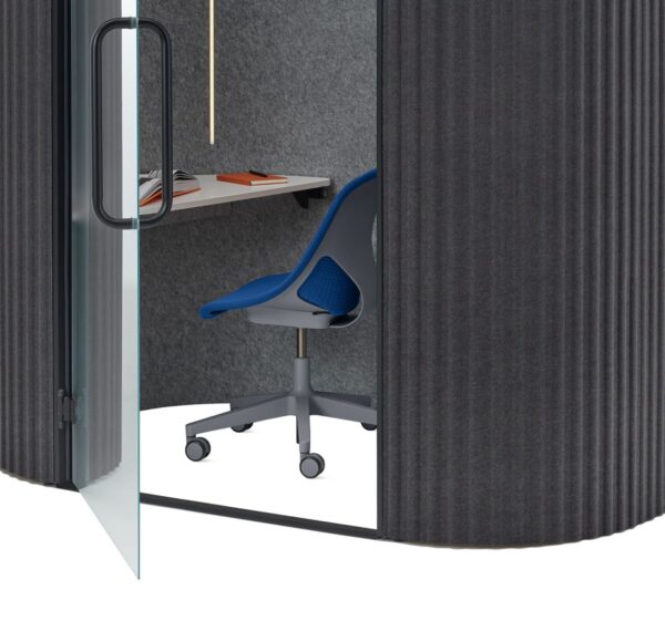 Herman Miller Bay Work Pod Creates Focused Workspace in Office
